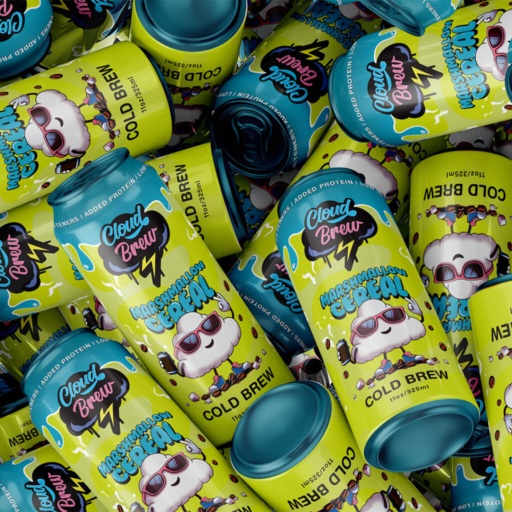 Cloud Brew: Cold brew can design - MASHTA | Design Studio